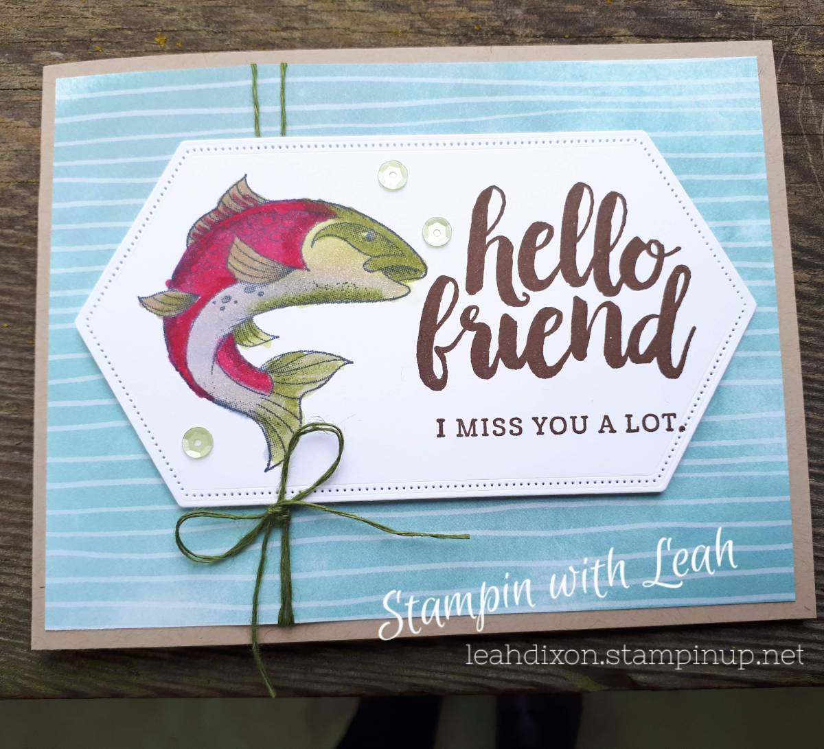 Best Catch card | Stampin With Leah