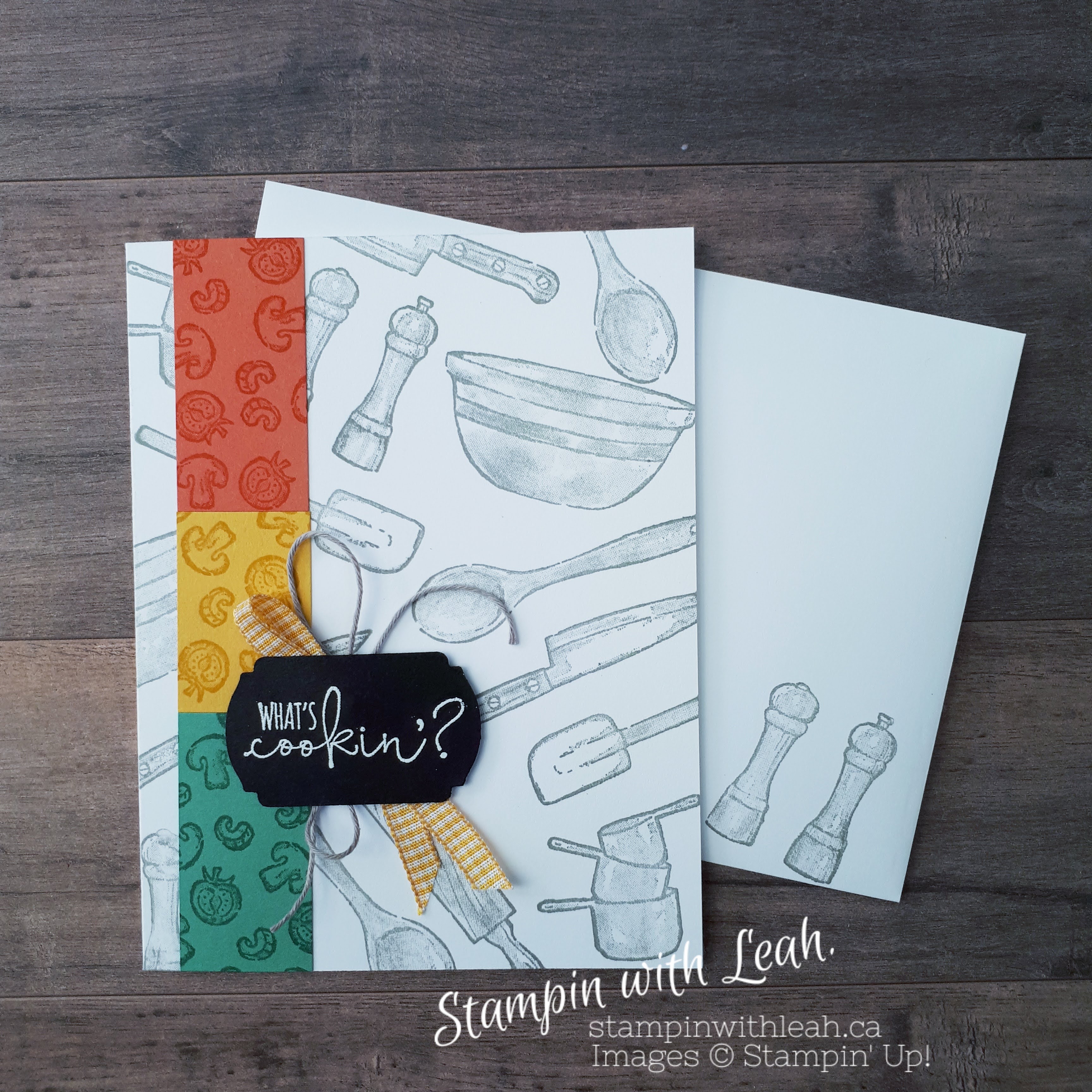 What’s Cooking? handmade Card | Stampin With Leah
