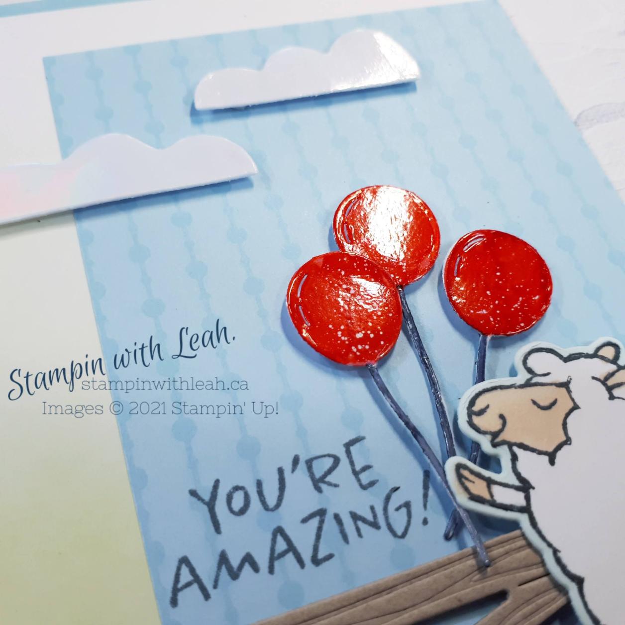 Counting Sheep Shimmer Card | Stampin With Leah