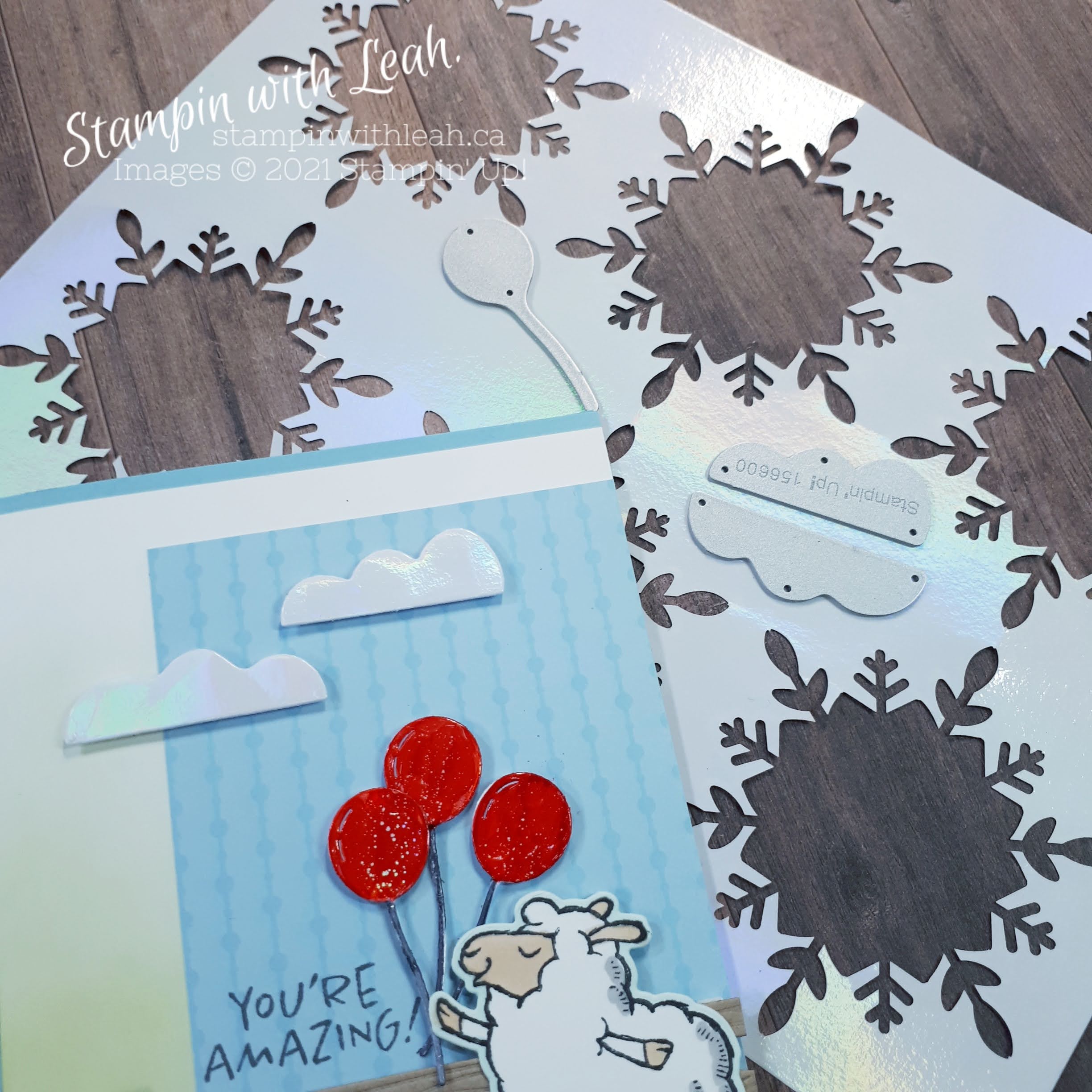 Counting Sheep Shimmer Card | Stampin With Leah