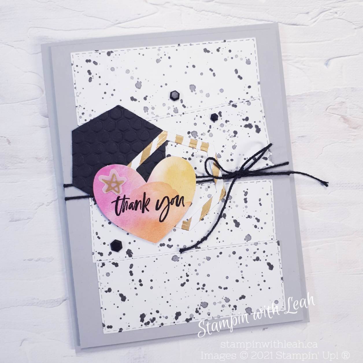 Abstract Beauty Card | Stampin With Leah