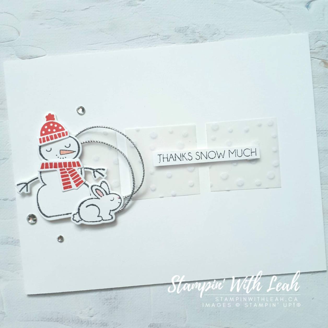 Snowman Magic Card | Stampin With Leah