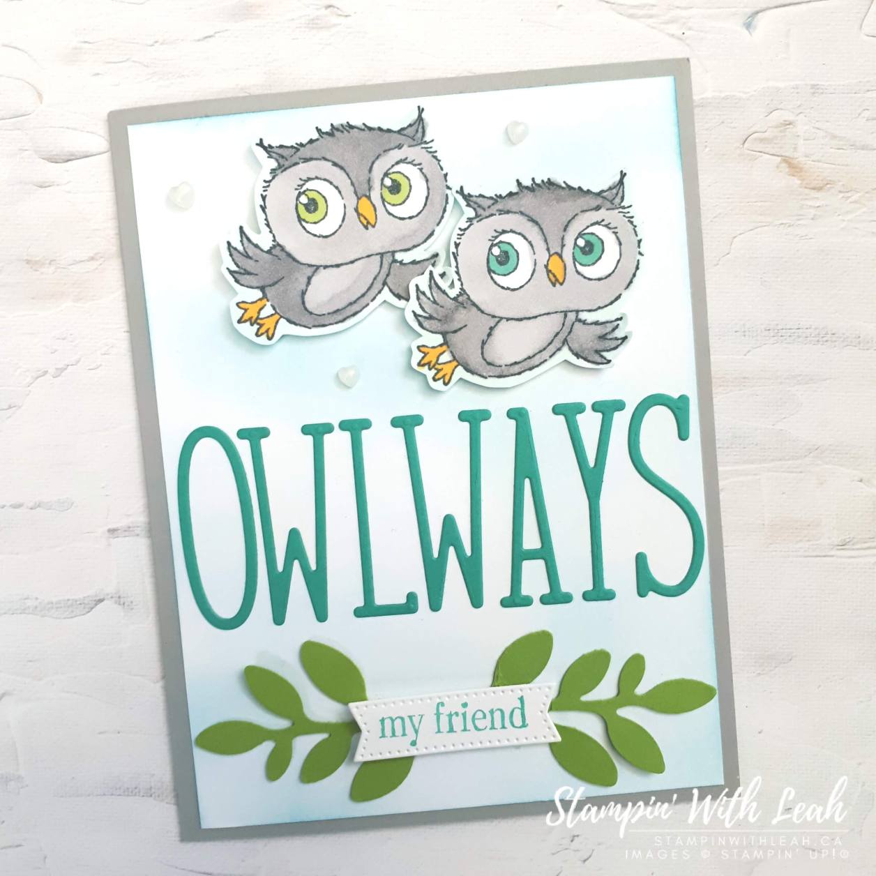 Adorable Owls & Alphabet A La Mode Card Class To Go | Stampin With Leah