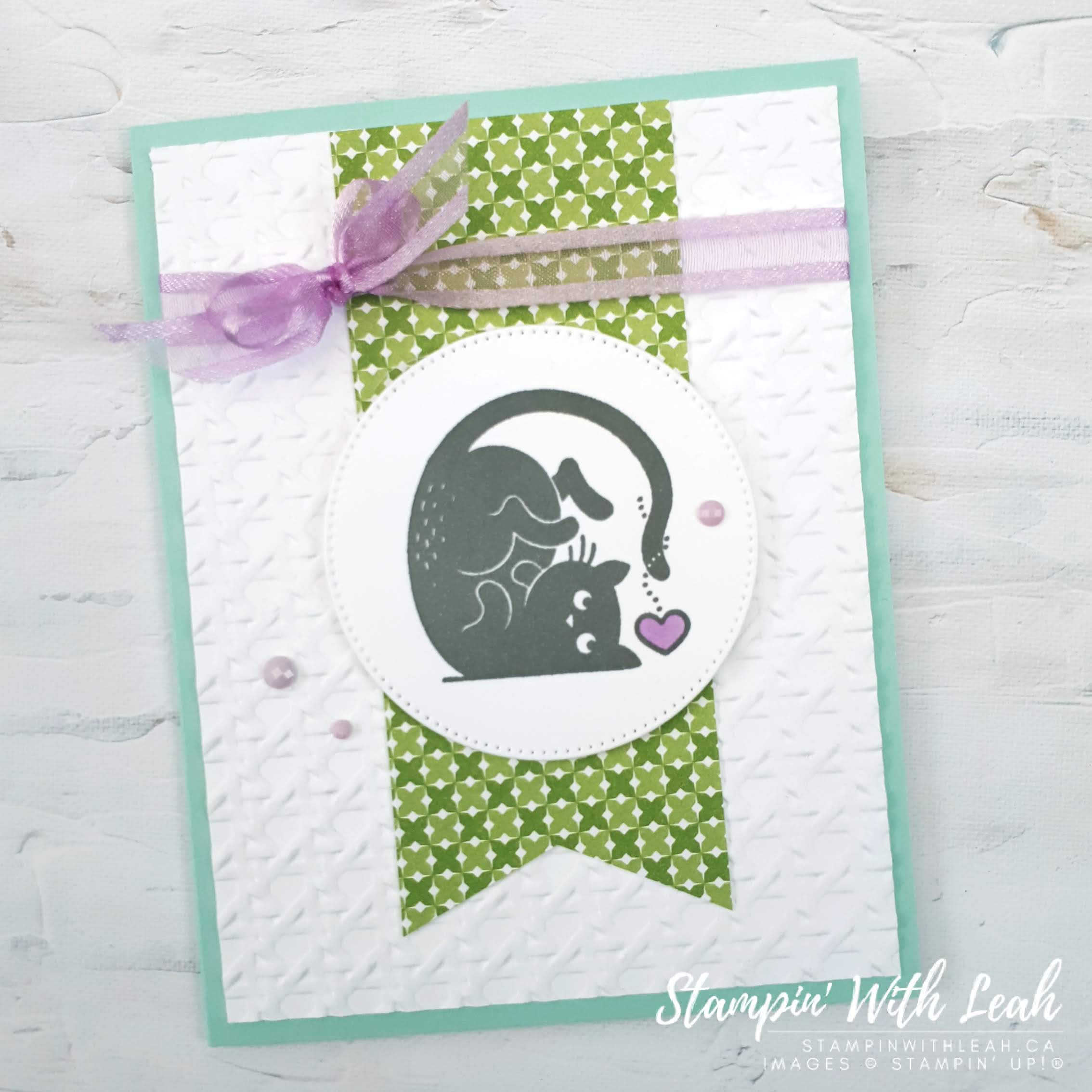 Love Cats & Dandy Designs 12X12 SAB DSP Card Class To Go | Stampin With ...