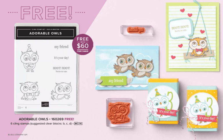 Adorable Owls & Alphabet A La Mode Card Class To Go | Stampin With Leah