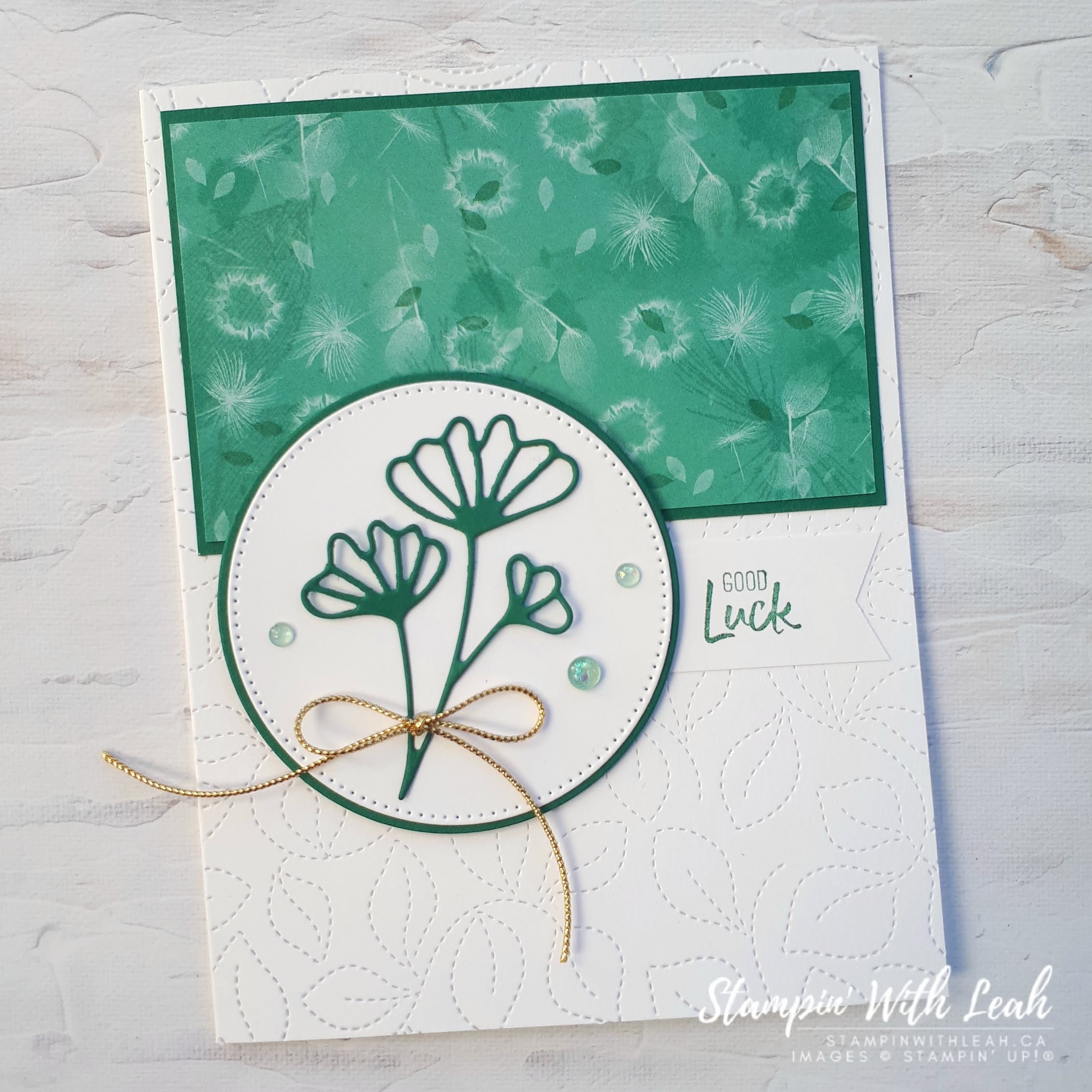 Gingko Branch Card Class To Go | Stampin With Leah