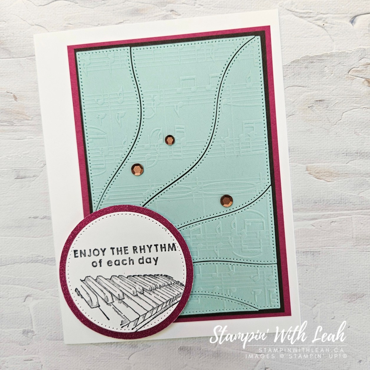 Enjoy the Rhythm Card Class To Go | Stampin With Leah