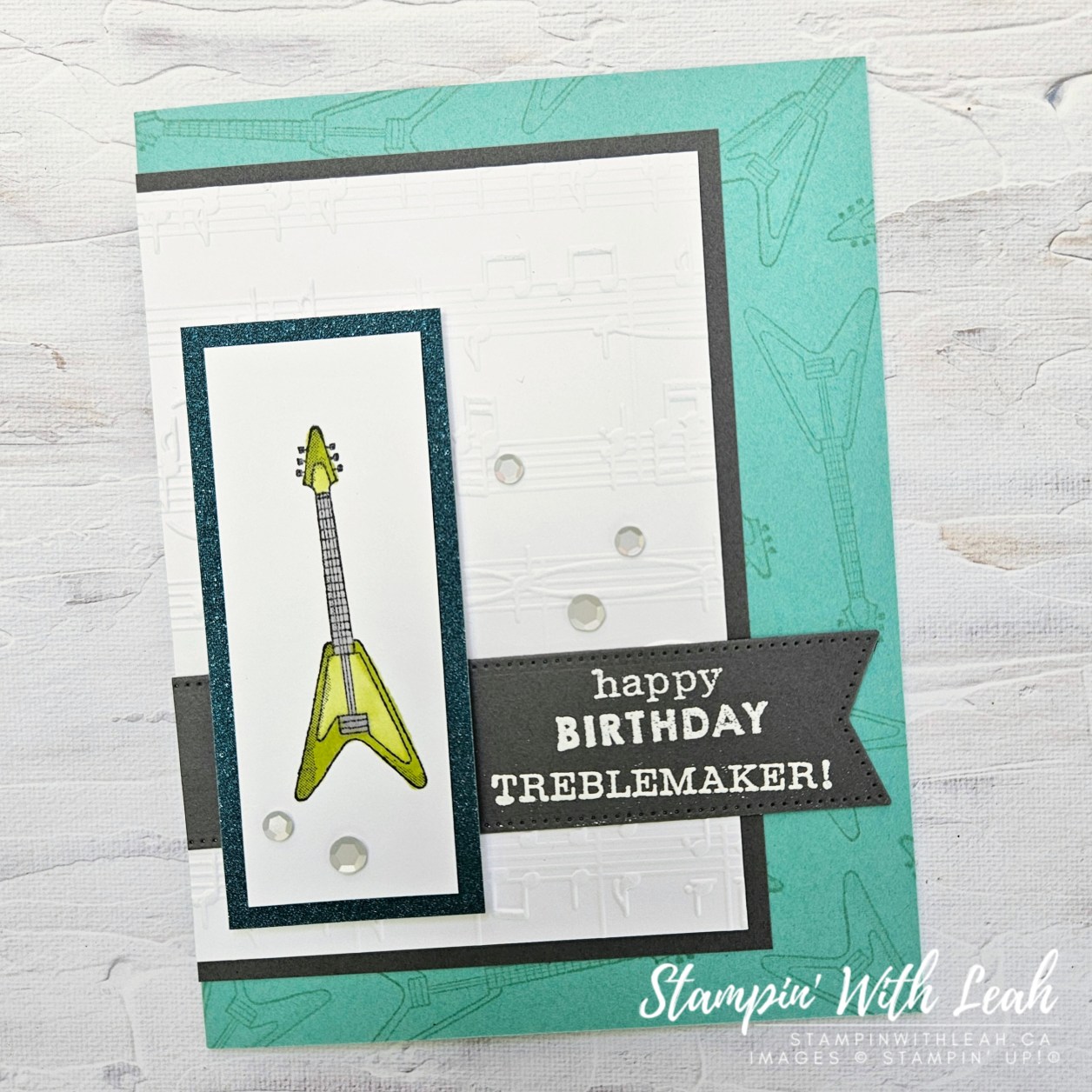 Enjoy the Rhythm Card Class To Go | Stampin With Leah