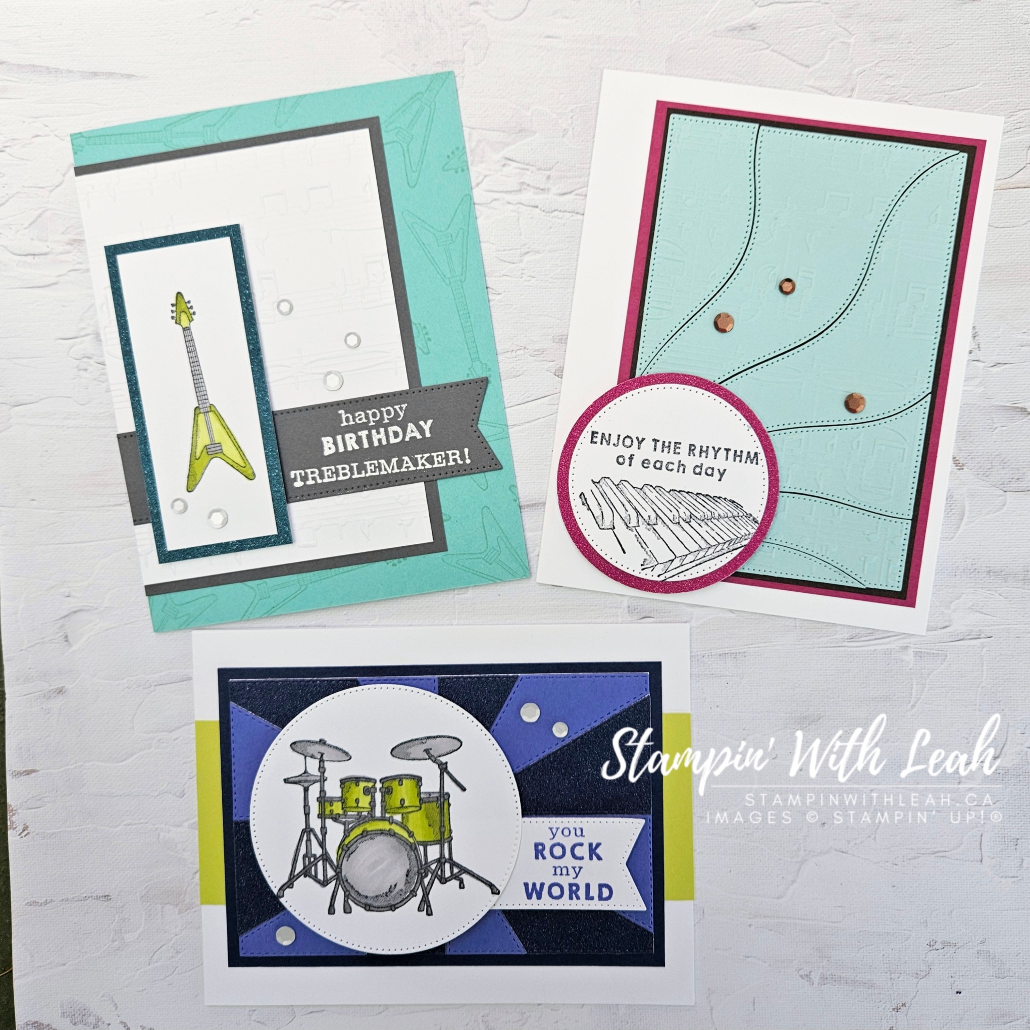 Enjoy the Rhythm Card Class To Go | Stampin With Leah