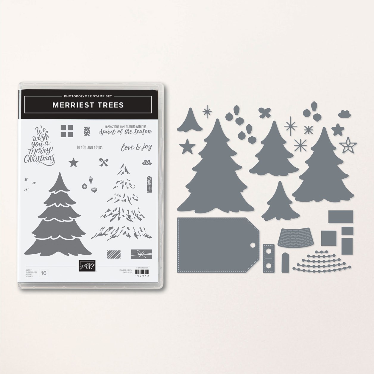 Merriest Trees Christmas Card in October | Stampin With Leah