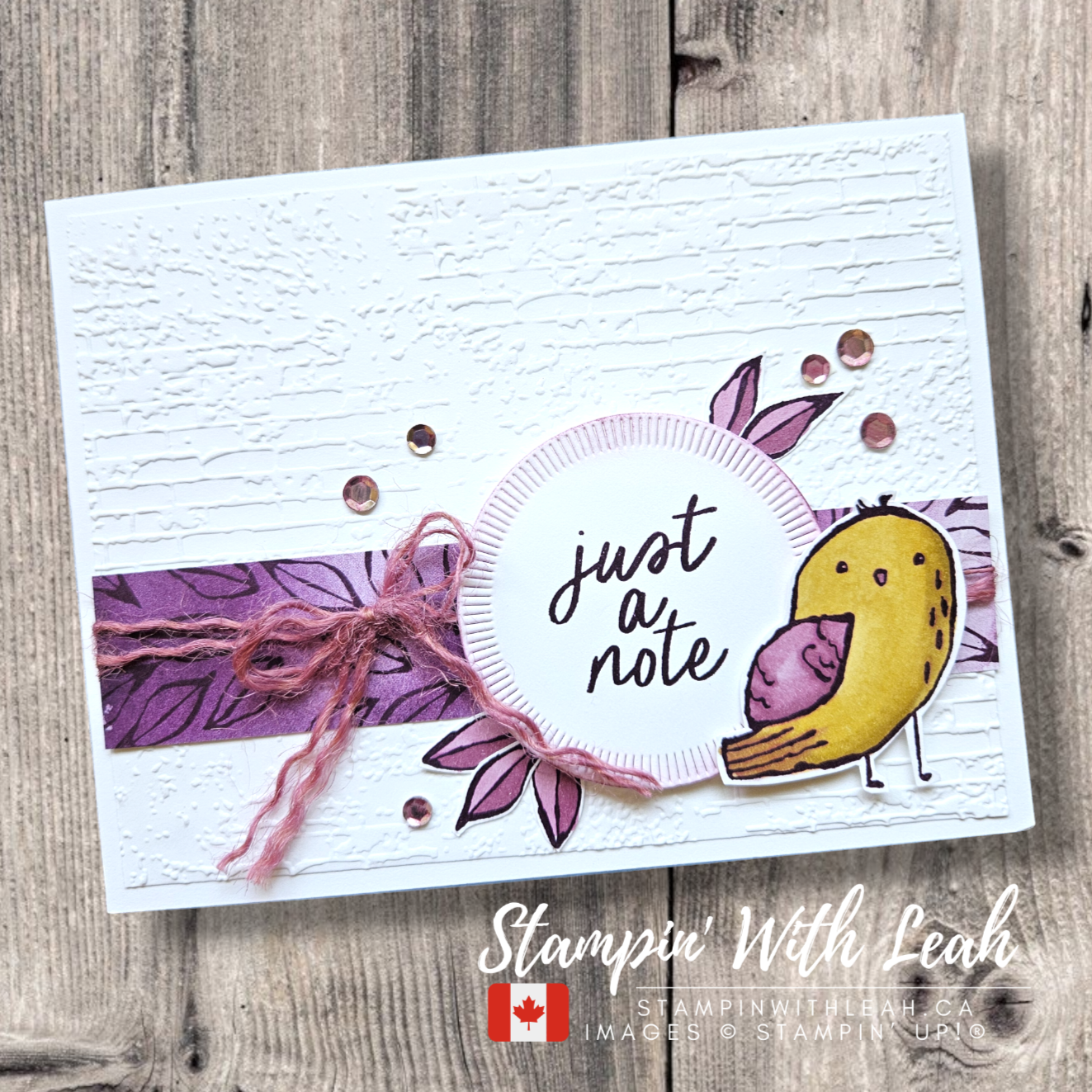 Hand Stamped Sentiments Challenge # 445- Colour Challenge | Stampin ...