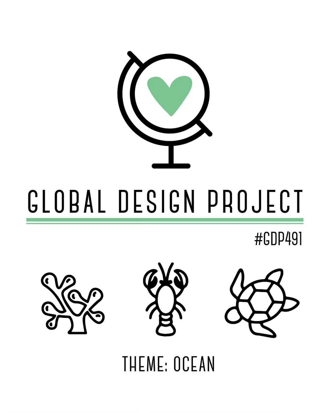 Ocean Friends Crabby Thank You Card | Stampin With Leah