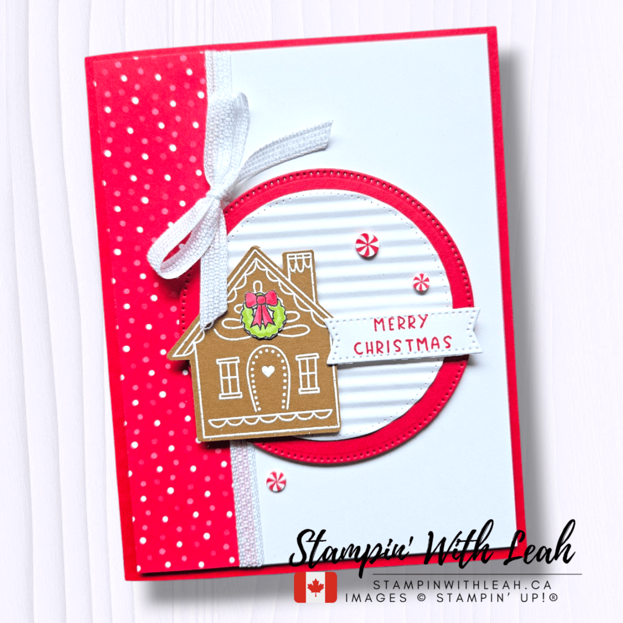 Festive Friday: Humble Home + Peppermint Dots Christmas Card | Stampin ...
