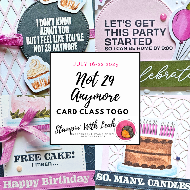 Card Class Replay: Not 29 Anymore with Birthday Treats Ephemera ...