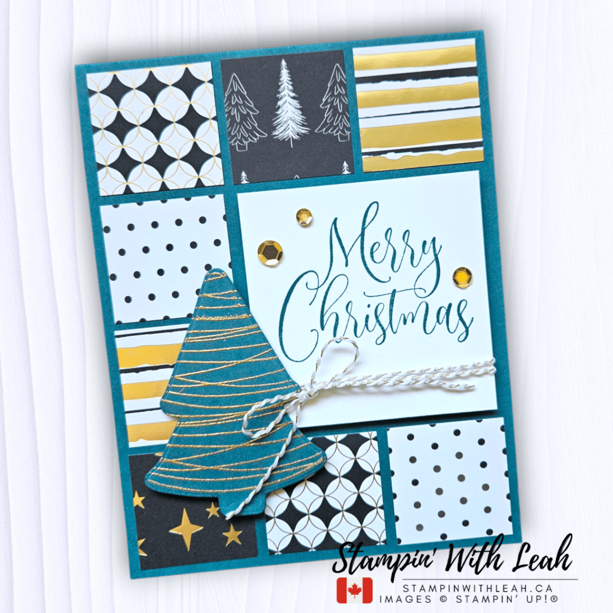 Festive Friday Sneak Peek – Modern Christmas Suite | Stampin With Leah