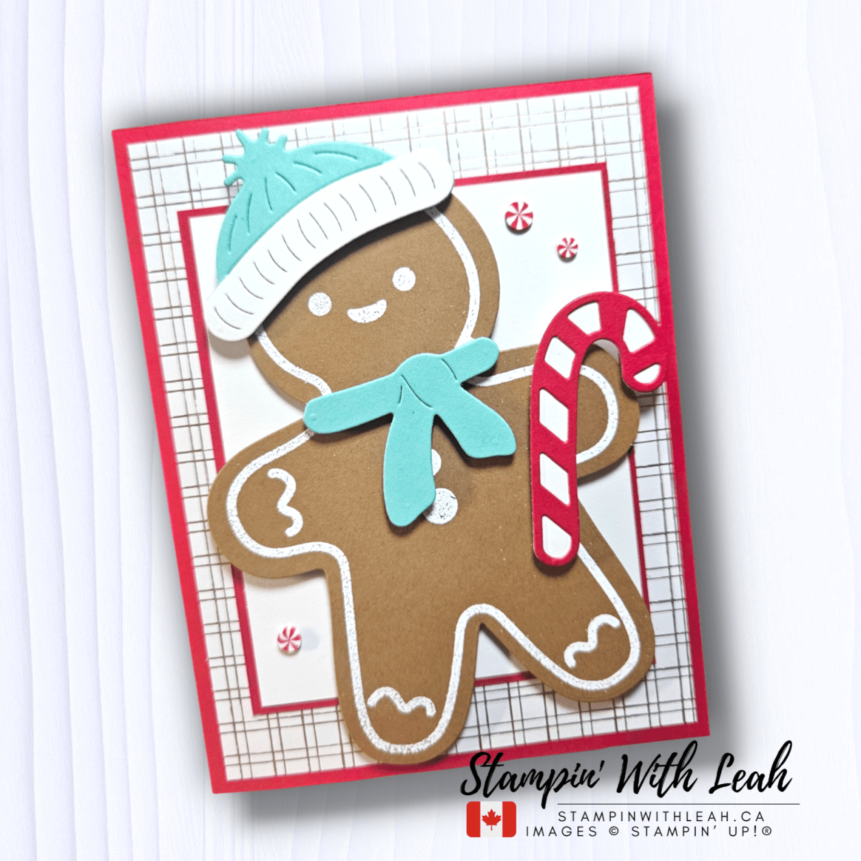Sweeten Your Holidays with the Gingerbread Man Card! | Stampin With Leah